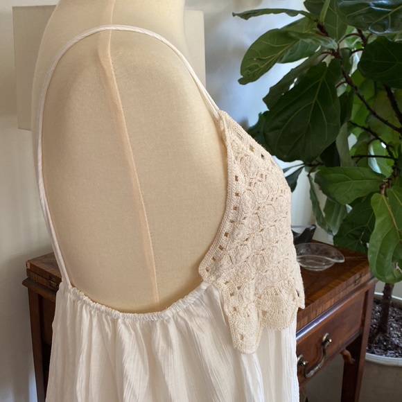 Zara | Dresses | Zara Crochet Bodice Off White Mini Dress | Poshmark